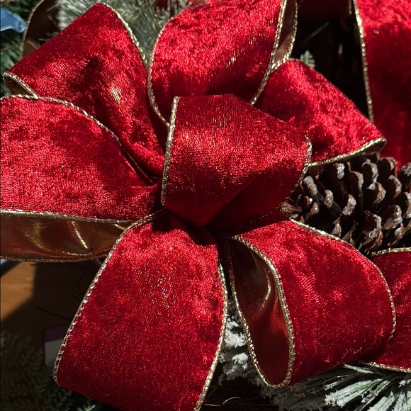 Hand Crafted | Holiday | Bow Florist Quality Red Velvet Holiday Bow ...